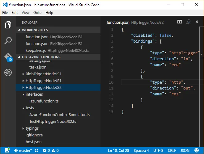 Azure Functions - Teil 2 - Visual Studio Code + TypeScript — Helmbergers